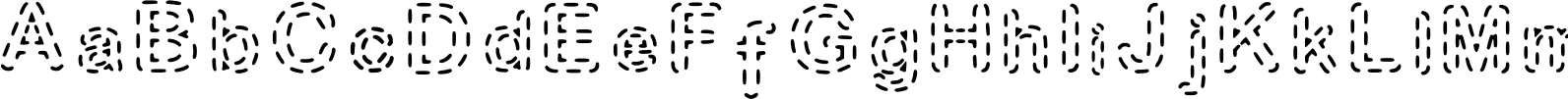 Stitch Round Font - FontPath