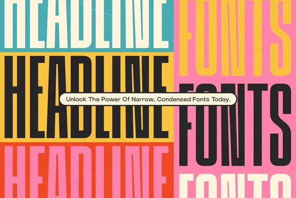 The Top Condensed & Tall Fonts: Premium Headline Typography Collection ...