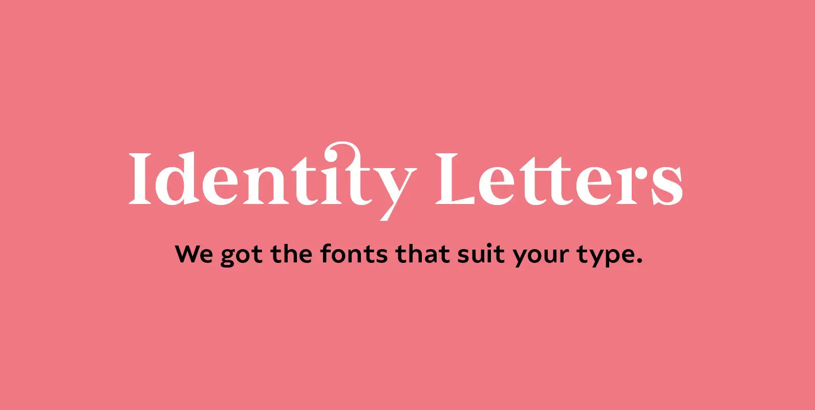 Identity Letters Fonts - YouWorkForThem
