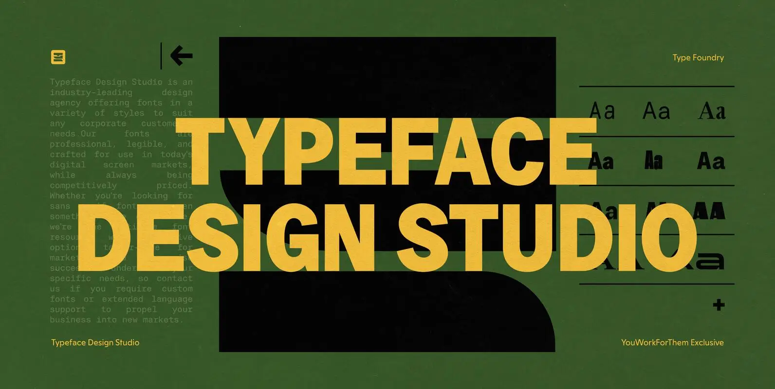 Typeface Design Studio Fonts - YouWorkForThem