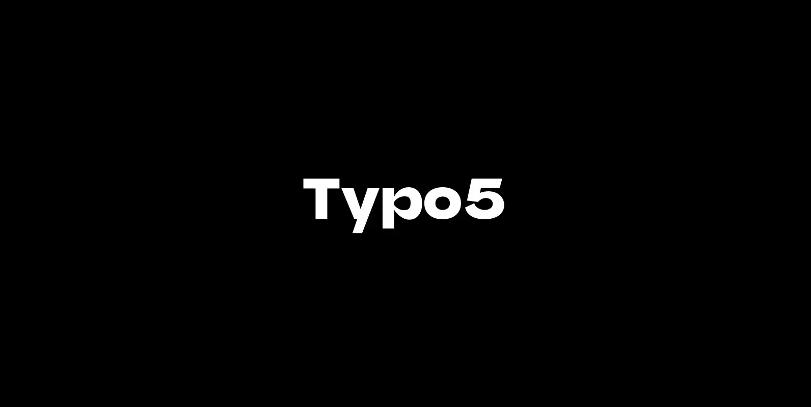 Typo5 Fonts - YouWorkForThem