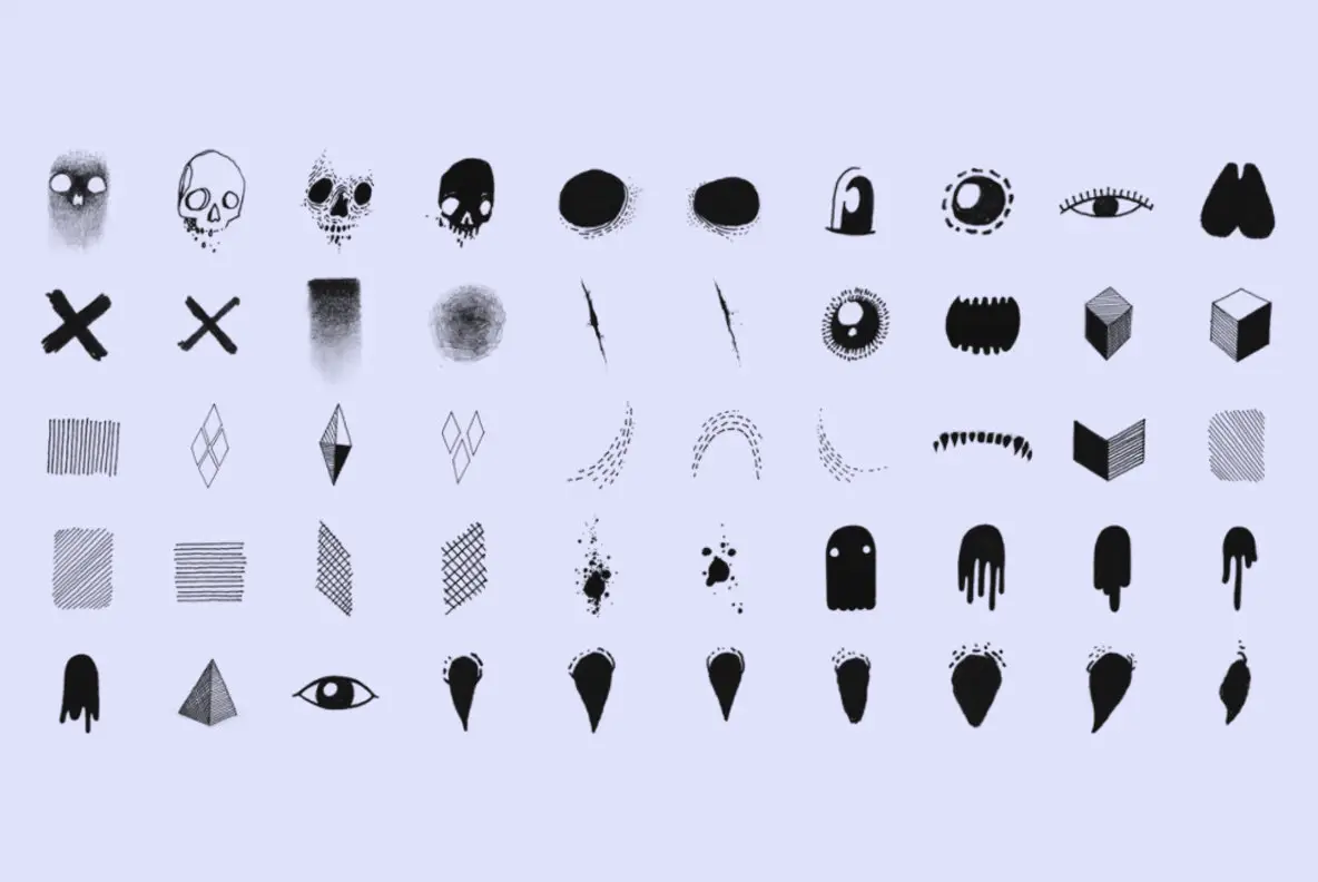 Bitmap Brush Collection 01 - YouWorkForThem