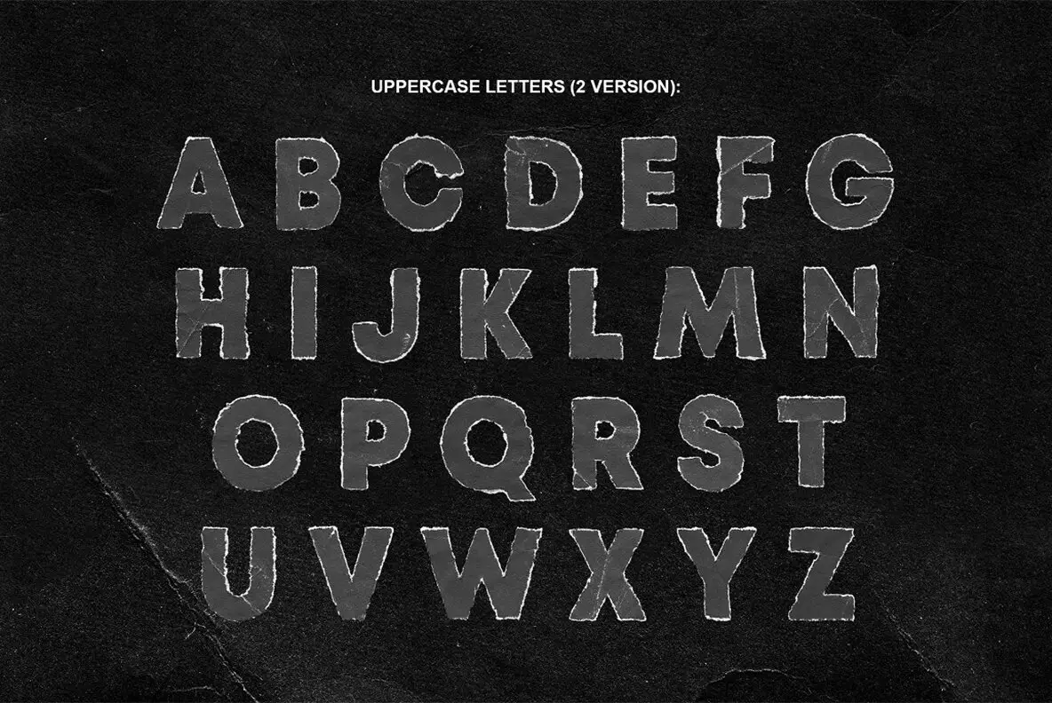 Torn Png Letters Pack Objects - YouWorkForThem