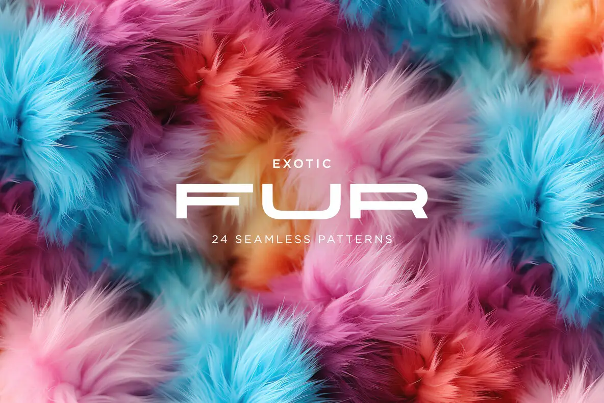 Exotic Fur - 24 Seamless Patterns Graphics - YouWorkForThem