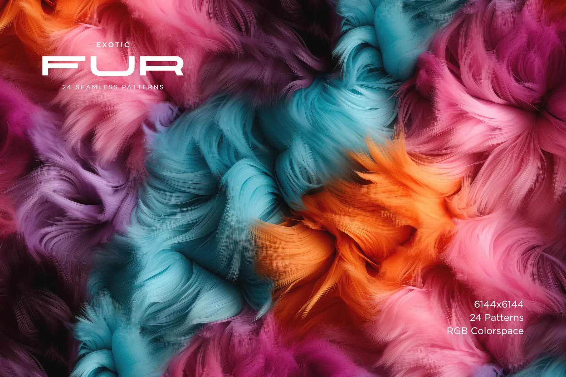 Exotic Fur - 24 Seamless Patterns Graphics - YouWorkForThem