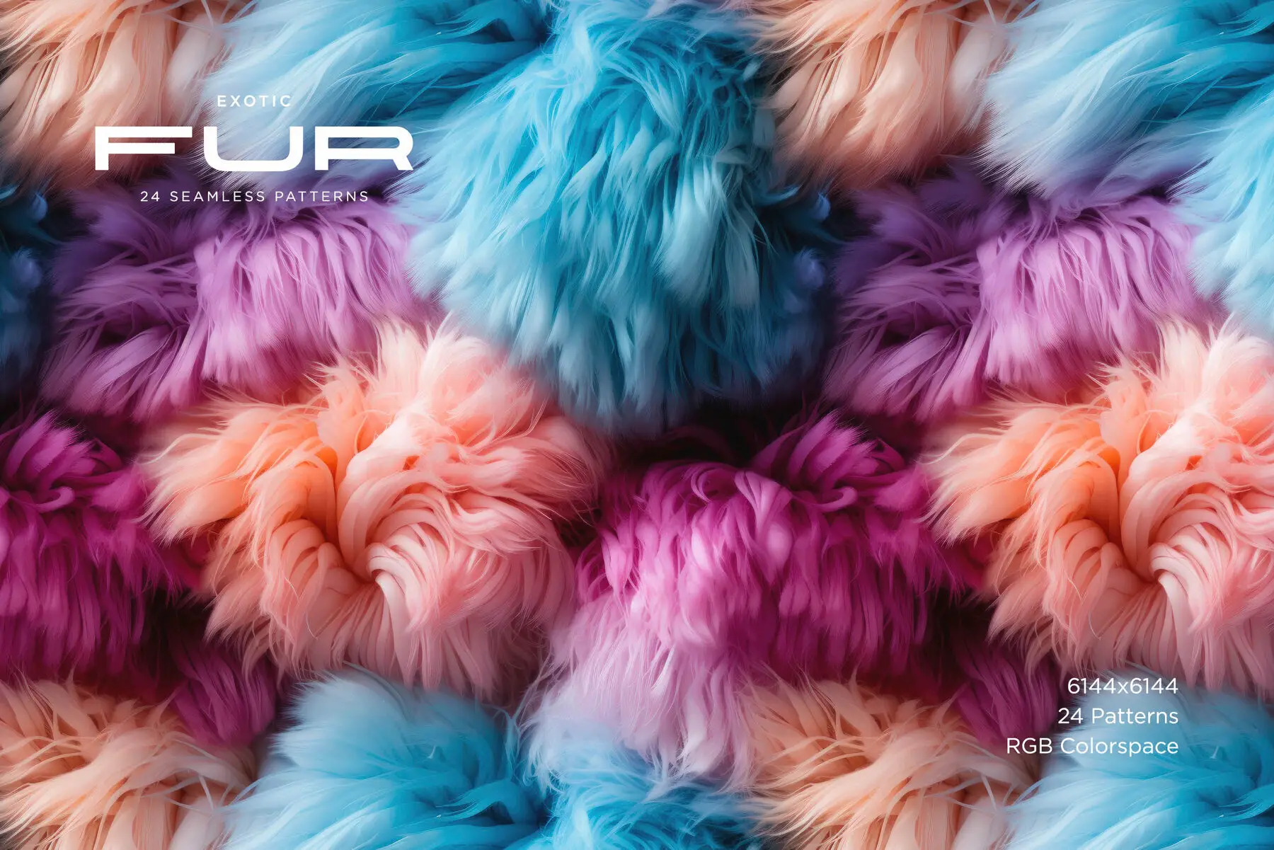 Exotic Fur - 24 Seamless Patterns Graphics - YouWorkForThem
