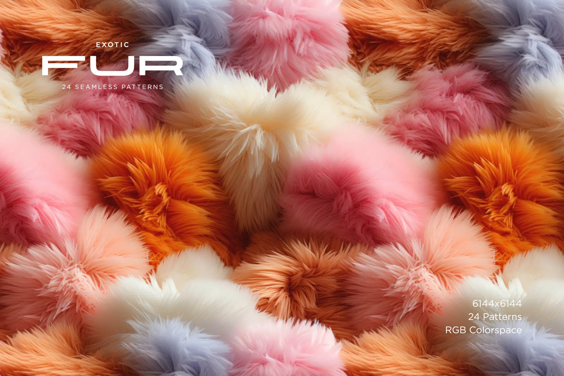 Exotic Fur - 24 Seamless Patterns Patterns - YouWorkForThem