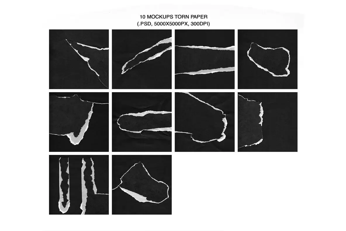 Torn Ripped Paper Texture Pack Graphics - YouWorkForThem