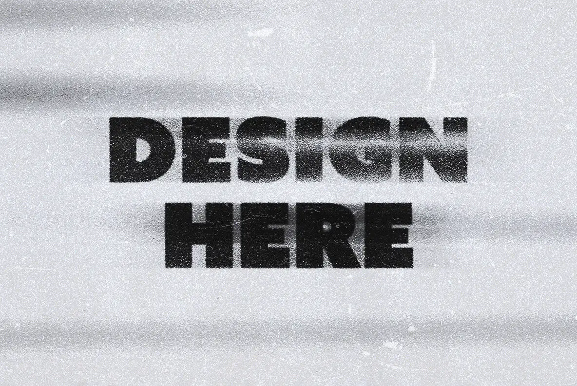 Bad Print Text Logo Effect - YouWorkForThem