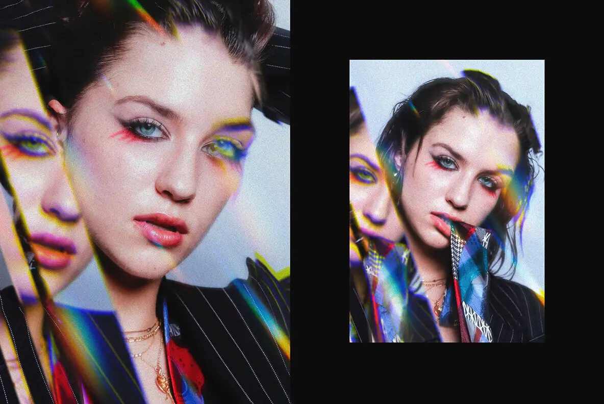 Prismatic Chrome Lens Photo Effect - YouWorkForThem