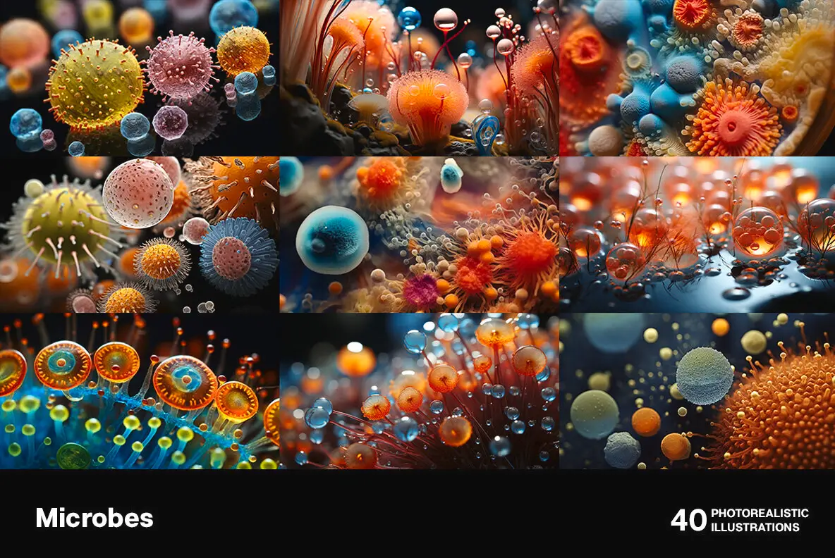 Microbes Graphics - YouWorkForThem