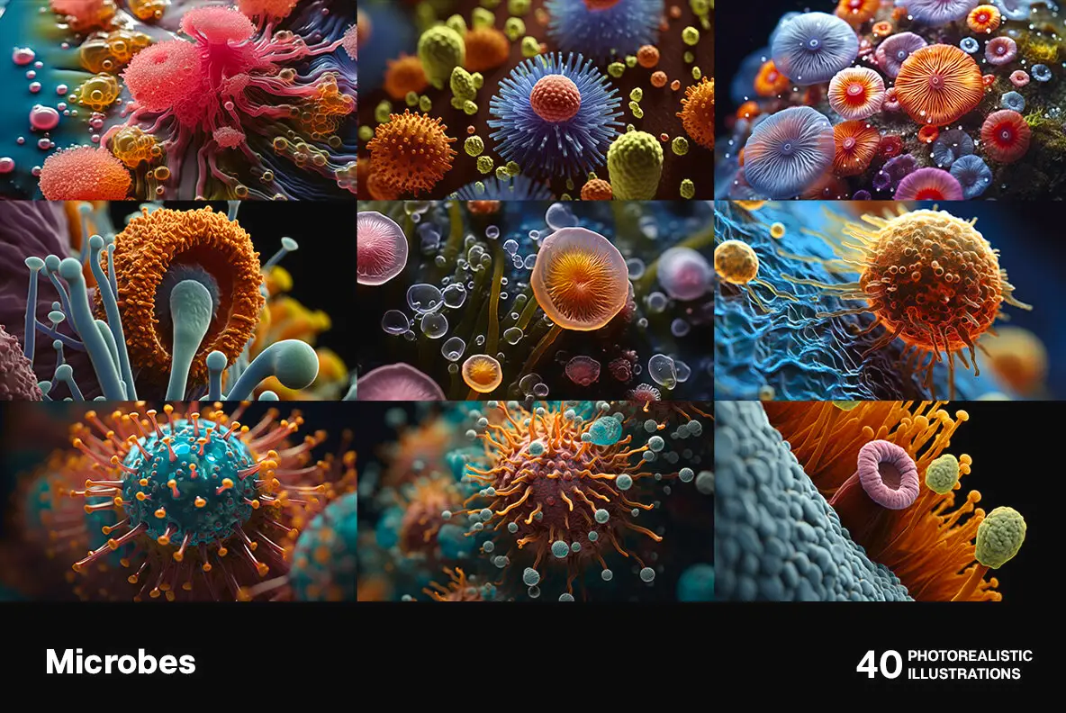 Microbes Graphics - YouWorkForThem