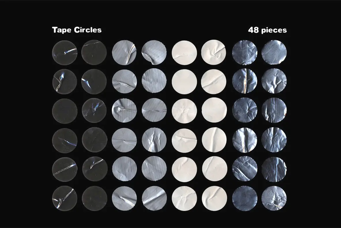 PNG Tape lines circles shapes pack Textures - YouWorkForThem