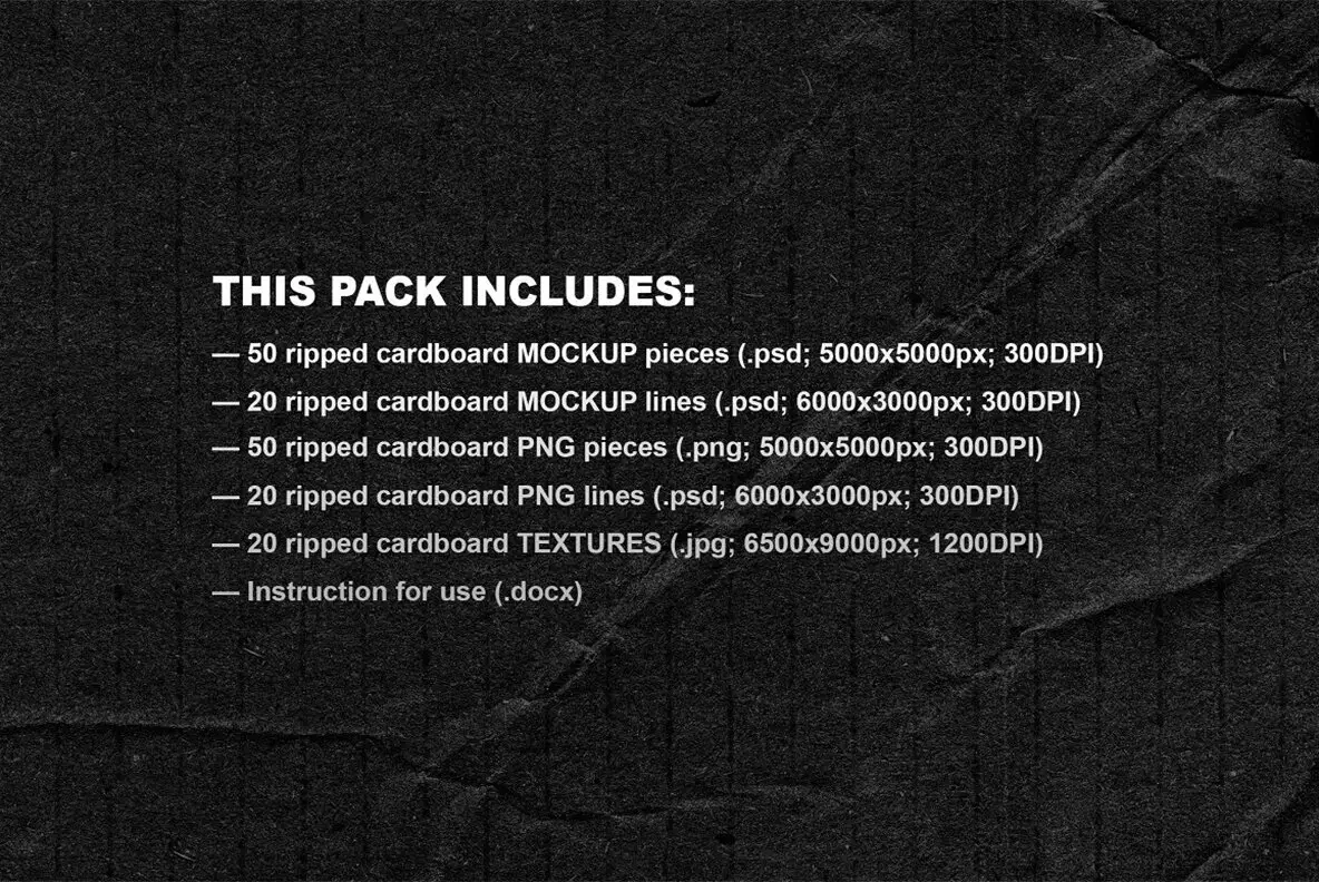 Ripped Cardboard Mockup Pack Graphics - YouWorkForThem