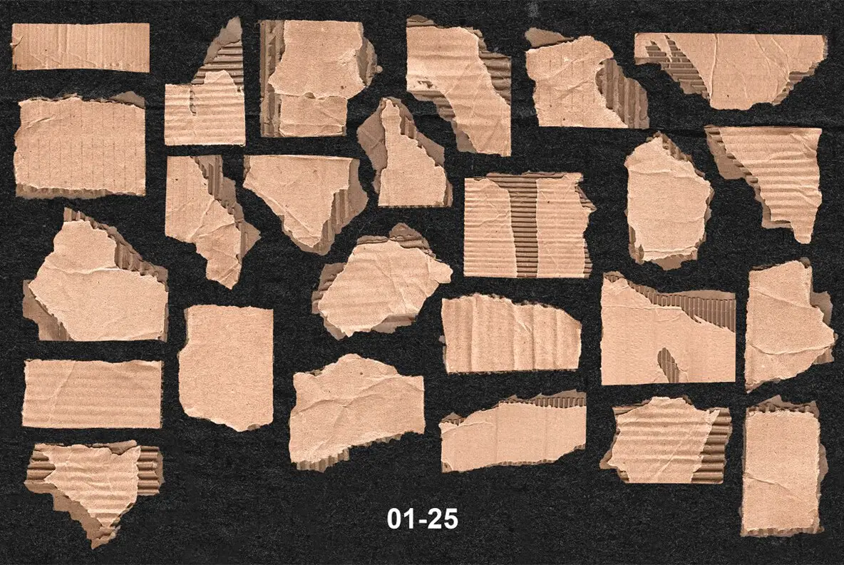 Ripped Cardboard Mockup Pack Graphics - YouWorkForThem