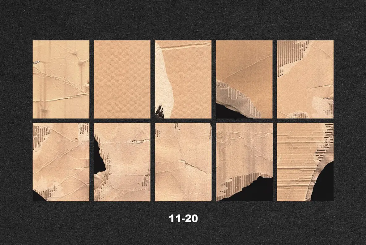 Ripped Cardboard Mockup Pack Graphics - YouWorkForThem