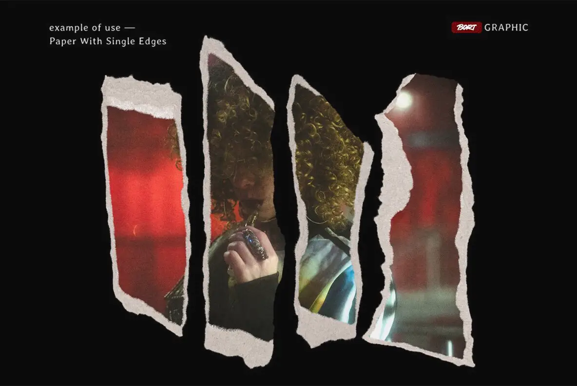 Tooorn - Series of Torn Paper Mockup Graphics - YouWorkForThem