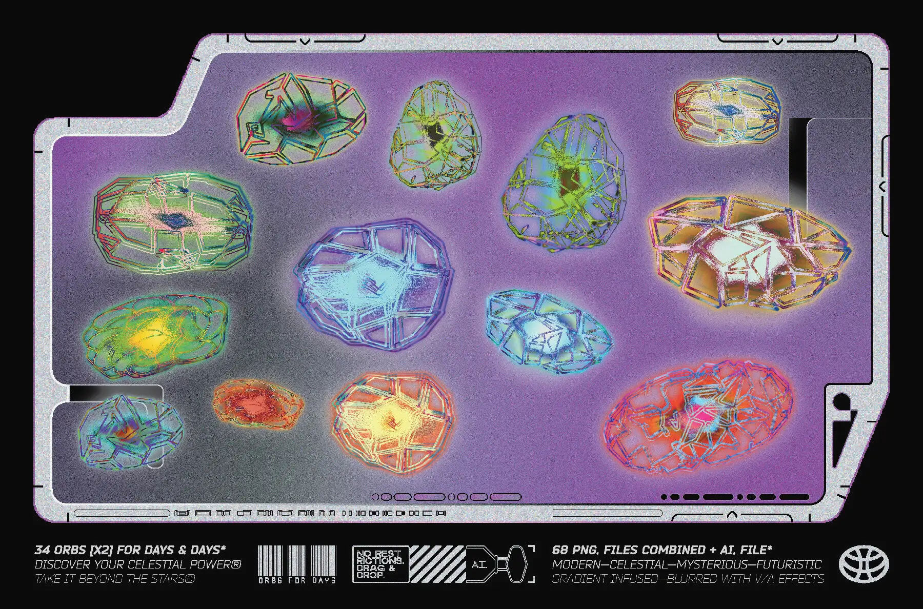 Orbs Graphic Pack 3D - YouWorkForThem