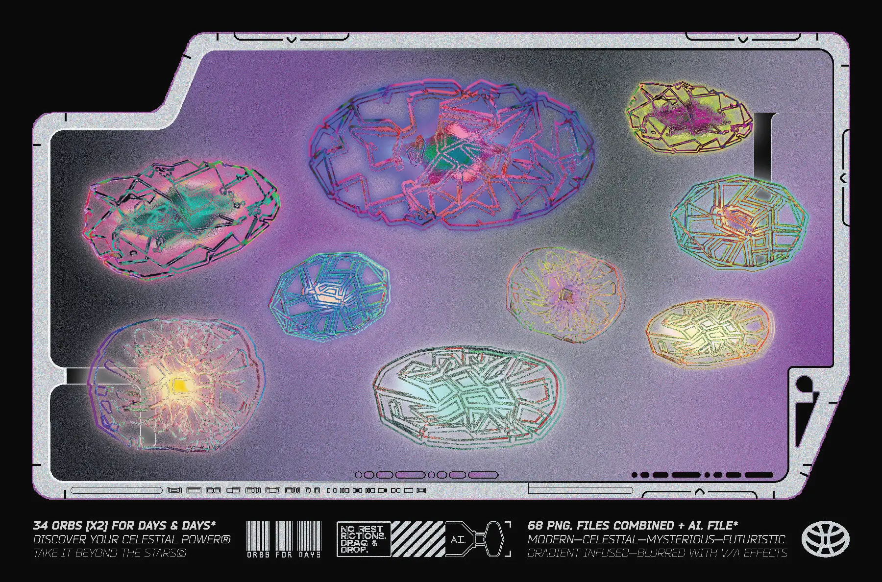 Orbs Graphic Pack 3D - YouWorkForThem