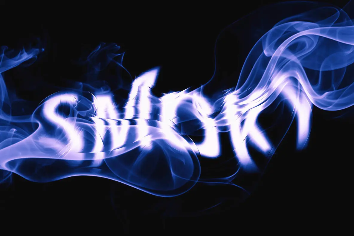 Smoke Text Effect - YouWorkForThem