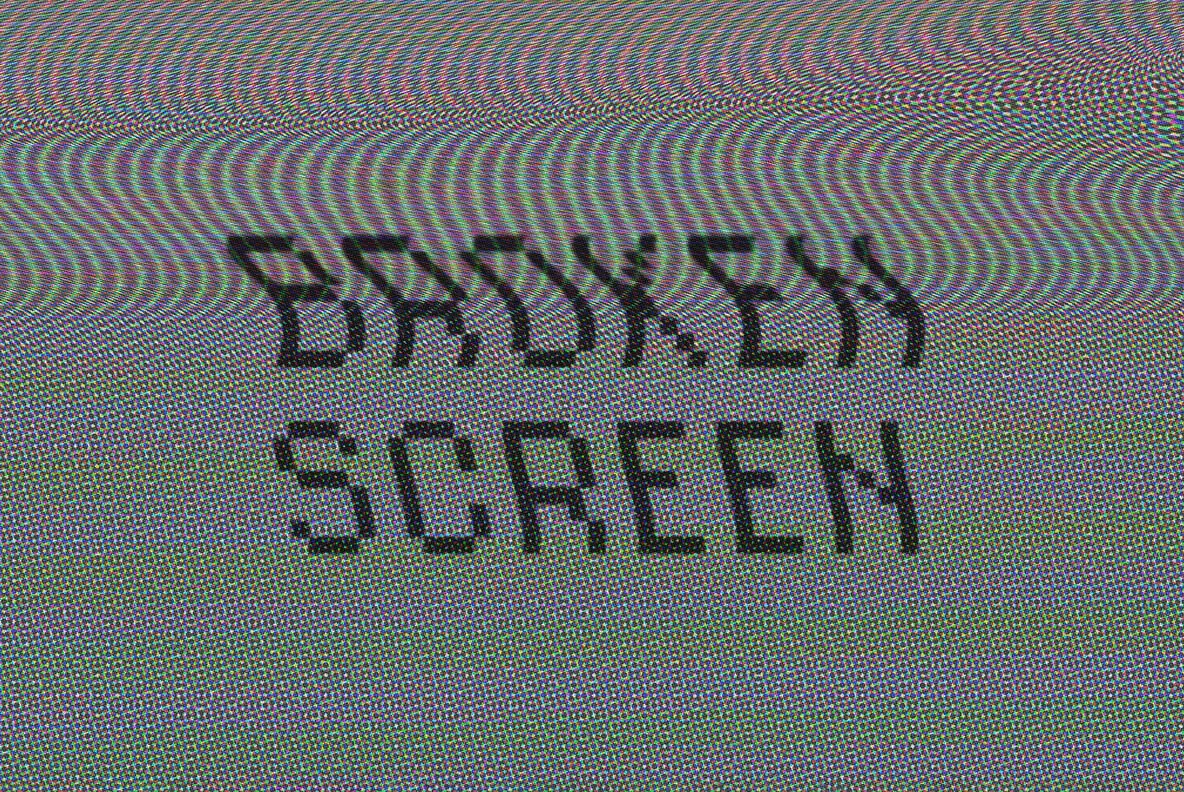 CRT TV Effect Font - FontPath