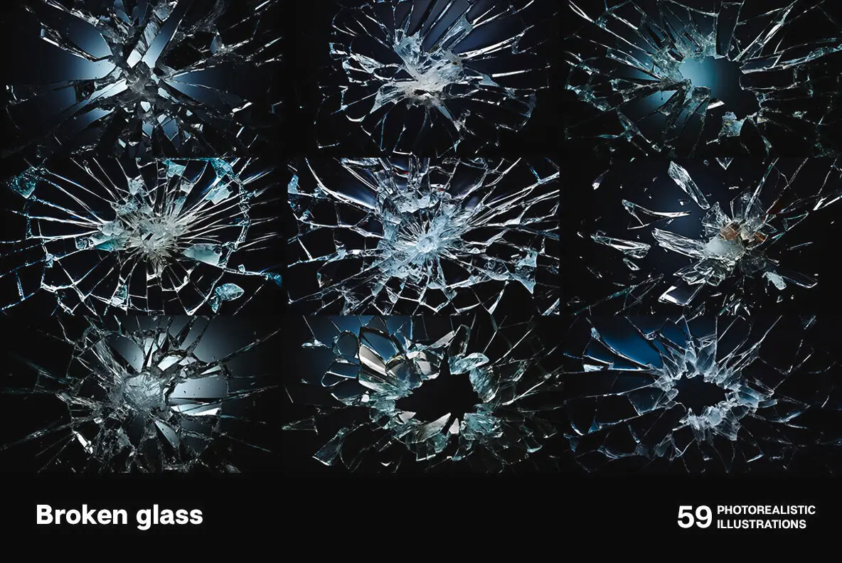 Broken glass Graphics - YouWorkForThem
