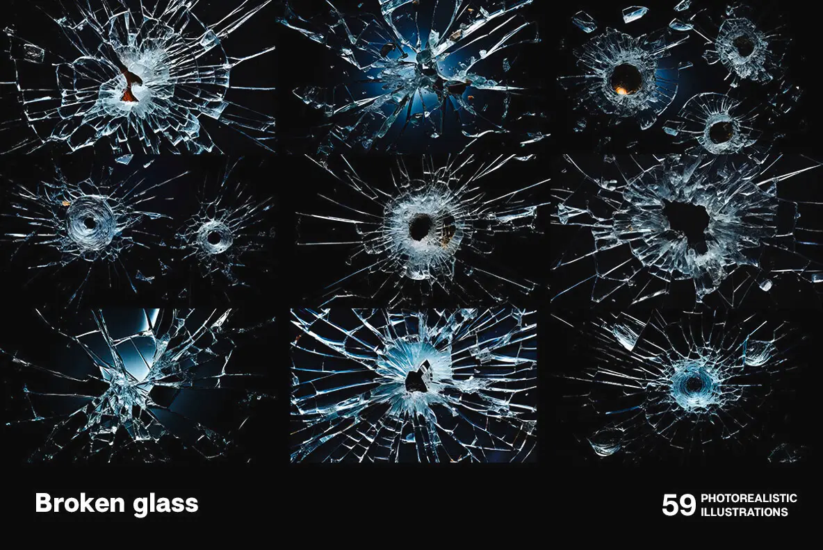 Broken glass Graphics - YouWorkForThem