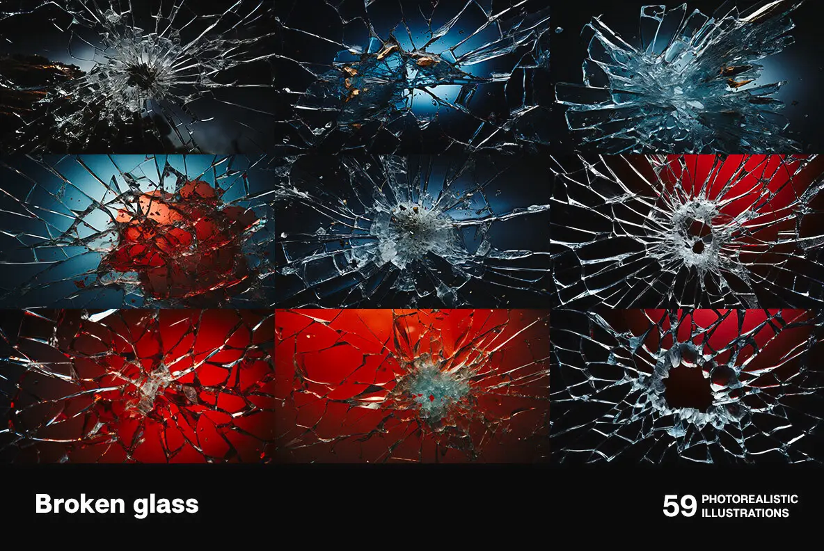 Broken glass Graphics - YouWorkForThem