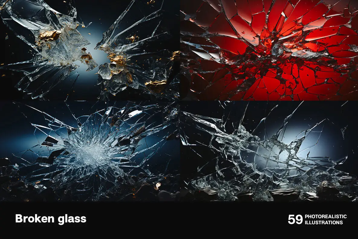 Broken glass Graphics - YouWorkForThem