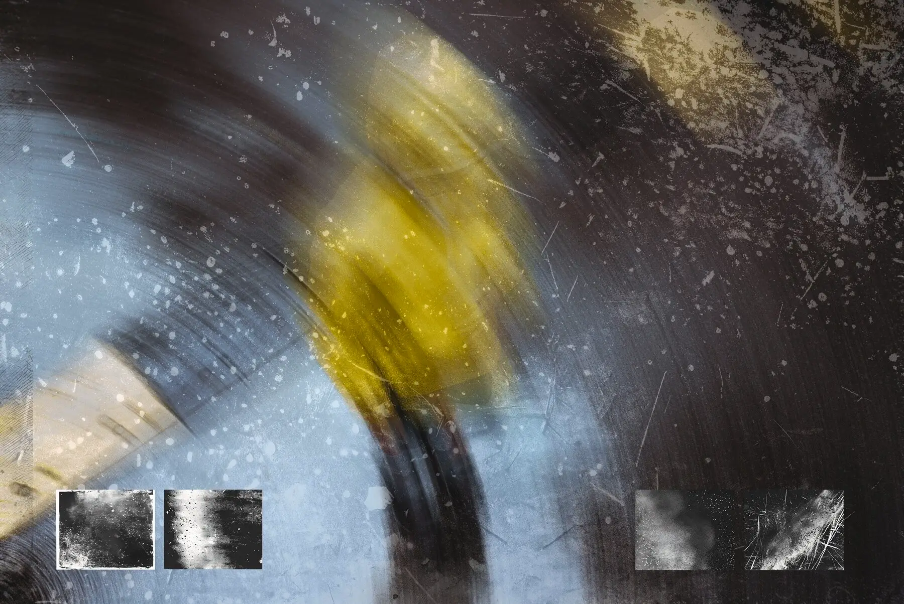 100 Grit Textures: Monochrome Overlays for Vintage Design - YouWorkForThem