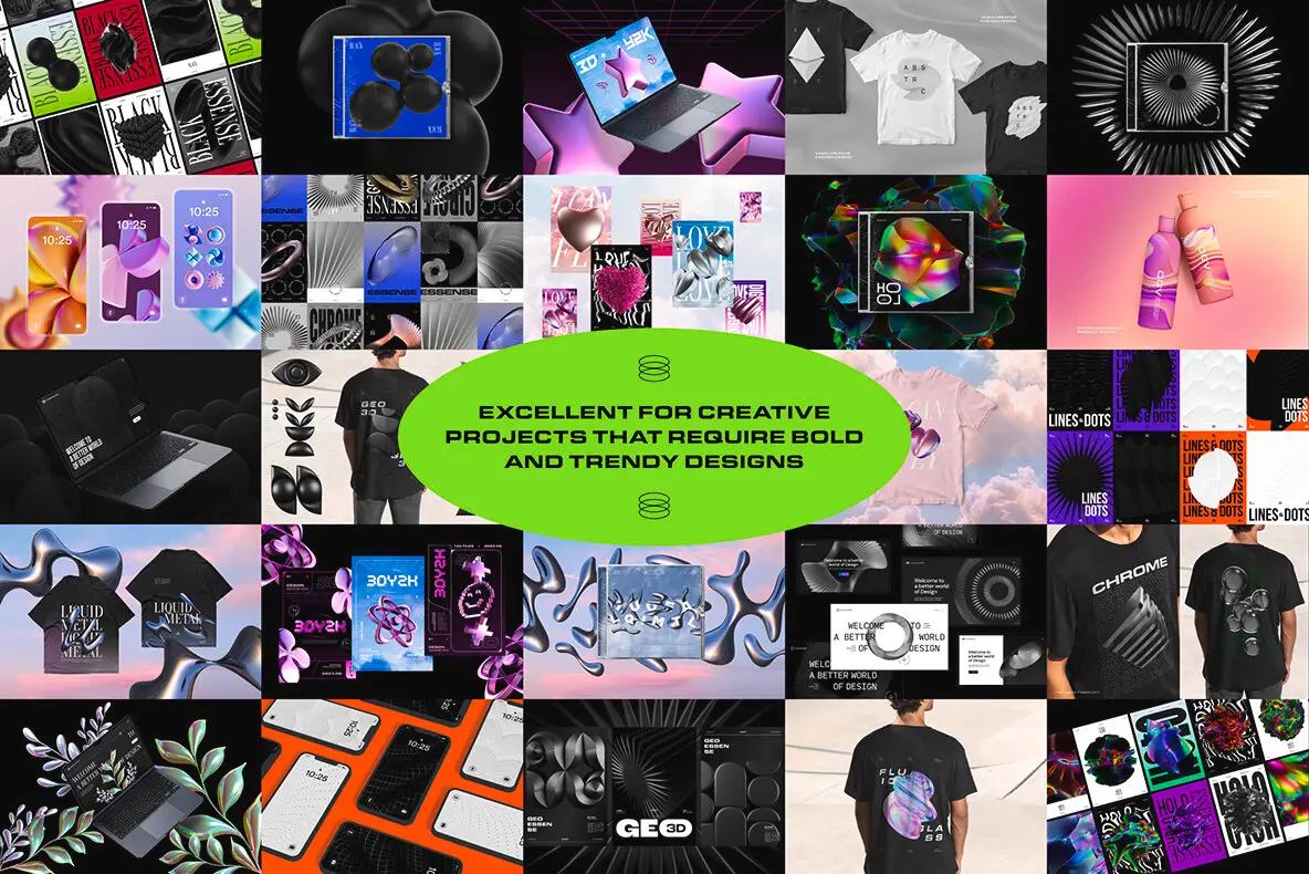 Massive 3d Bundle 2000 Elements Graphics Youworkforthem