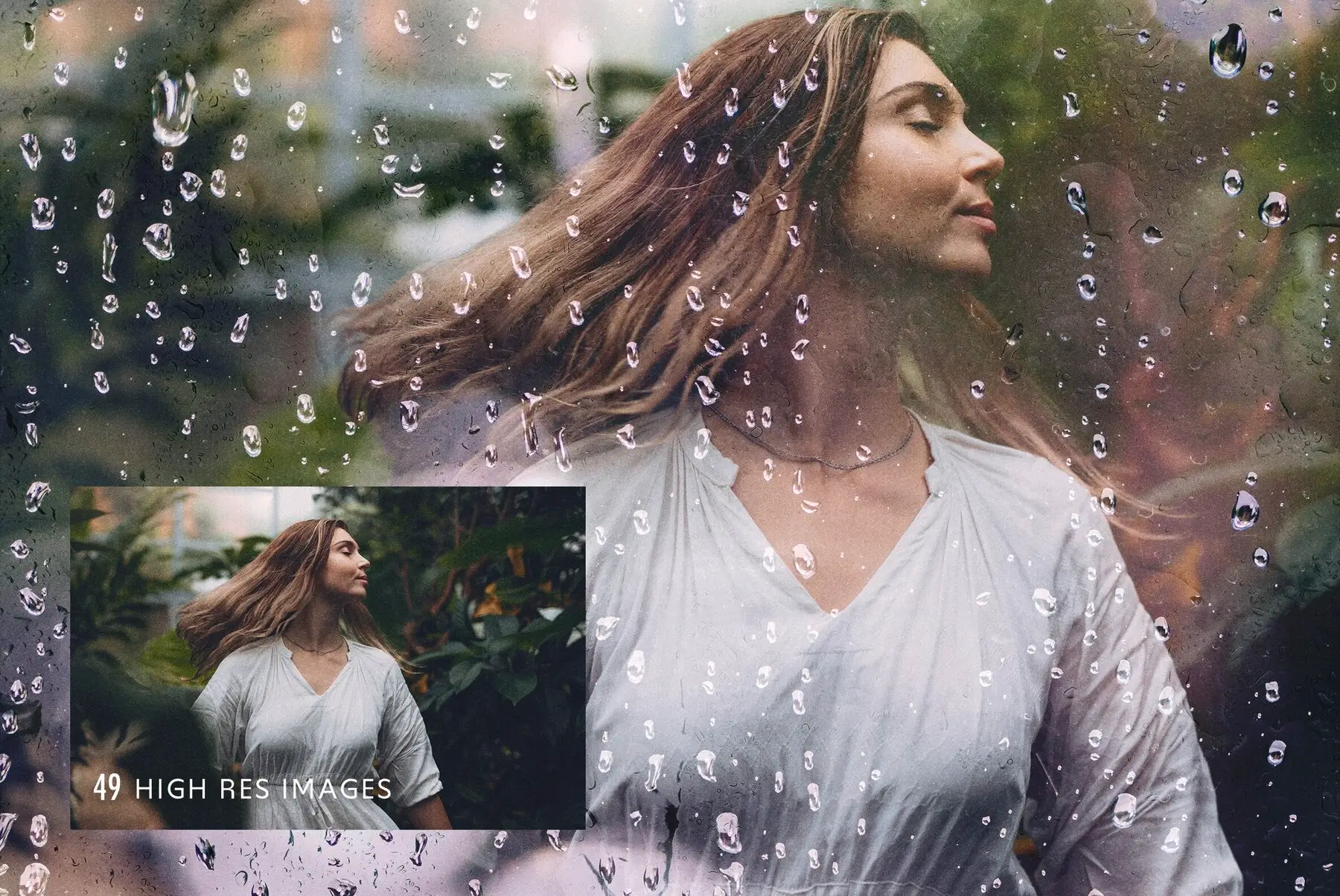 Rain Drop Photoshop Overlays - YouWorkForThem