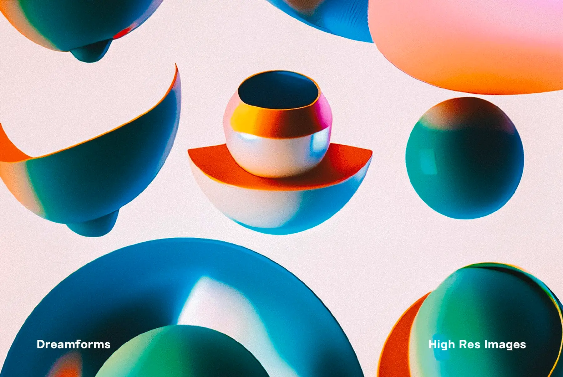 Dreamforms AI-Generated Abstract 3D Image Collection - YouWorkForThem