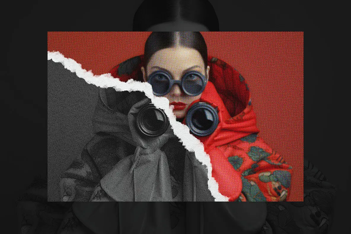 Ripped Magazine Photo Effect - YouWorkForThem