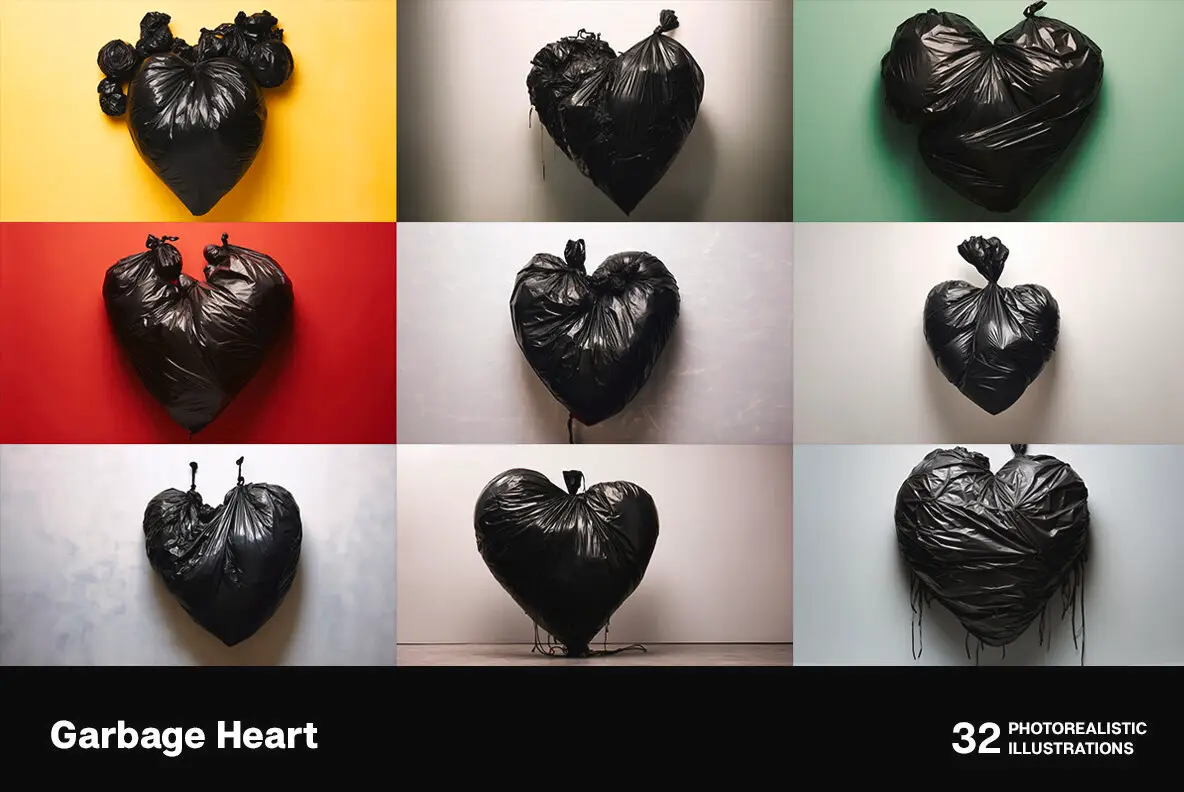 Garbage Heart Graphics - YouWorkForThem