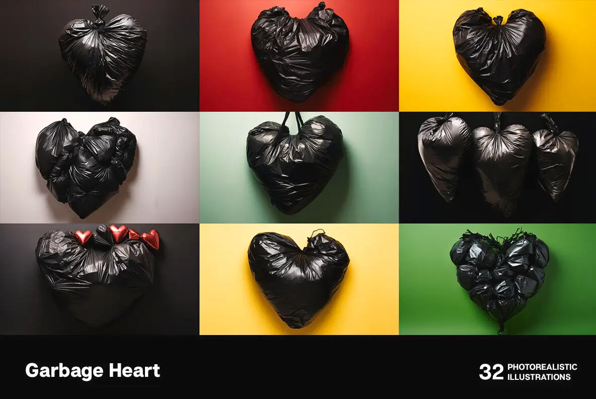 Garbage Heart Graphics - YouWorkForThem