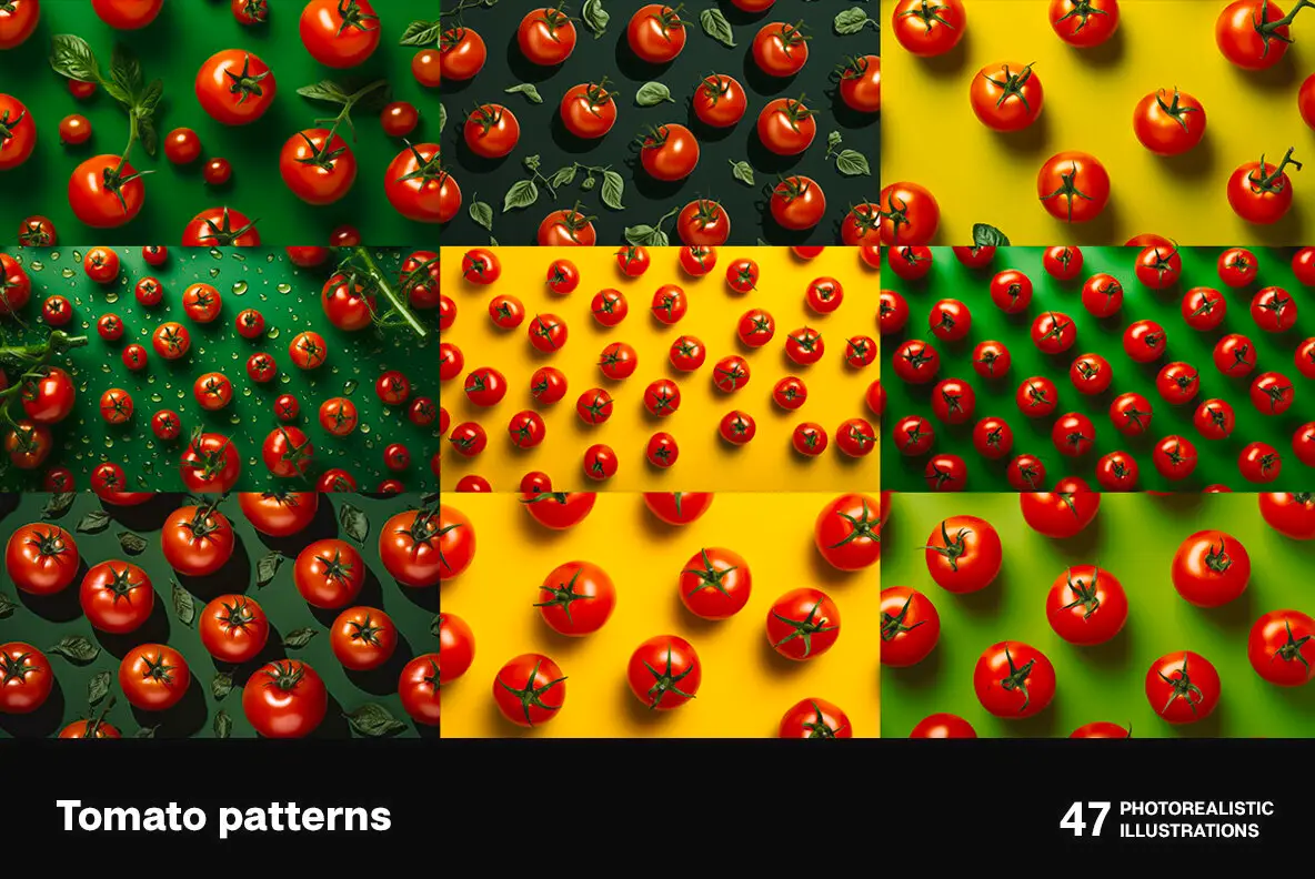 Tomato Patterns Graphics - YouWorkForThem