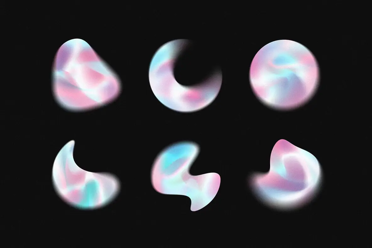 Chroma Gradient Shapes Collection Graphics - YouWorkForThem