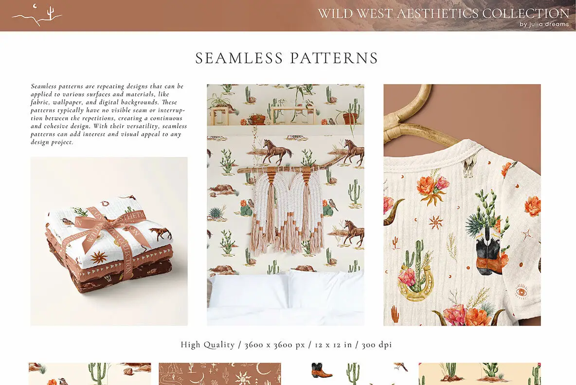 Wild West Watercolor Western Collection Graphics - YouWorkForThem