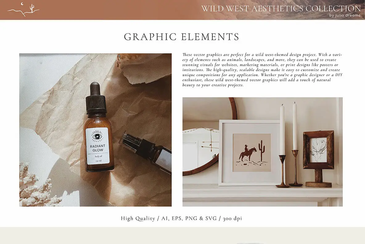 Wild West Watercolor Western Collection Graphics - YouWorkForThem