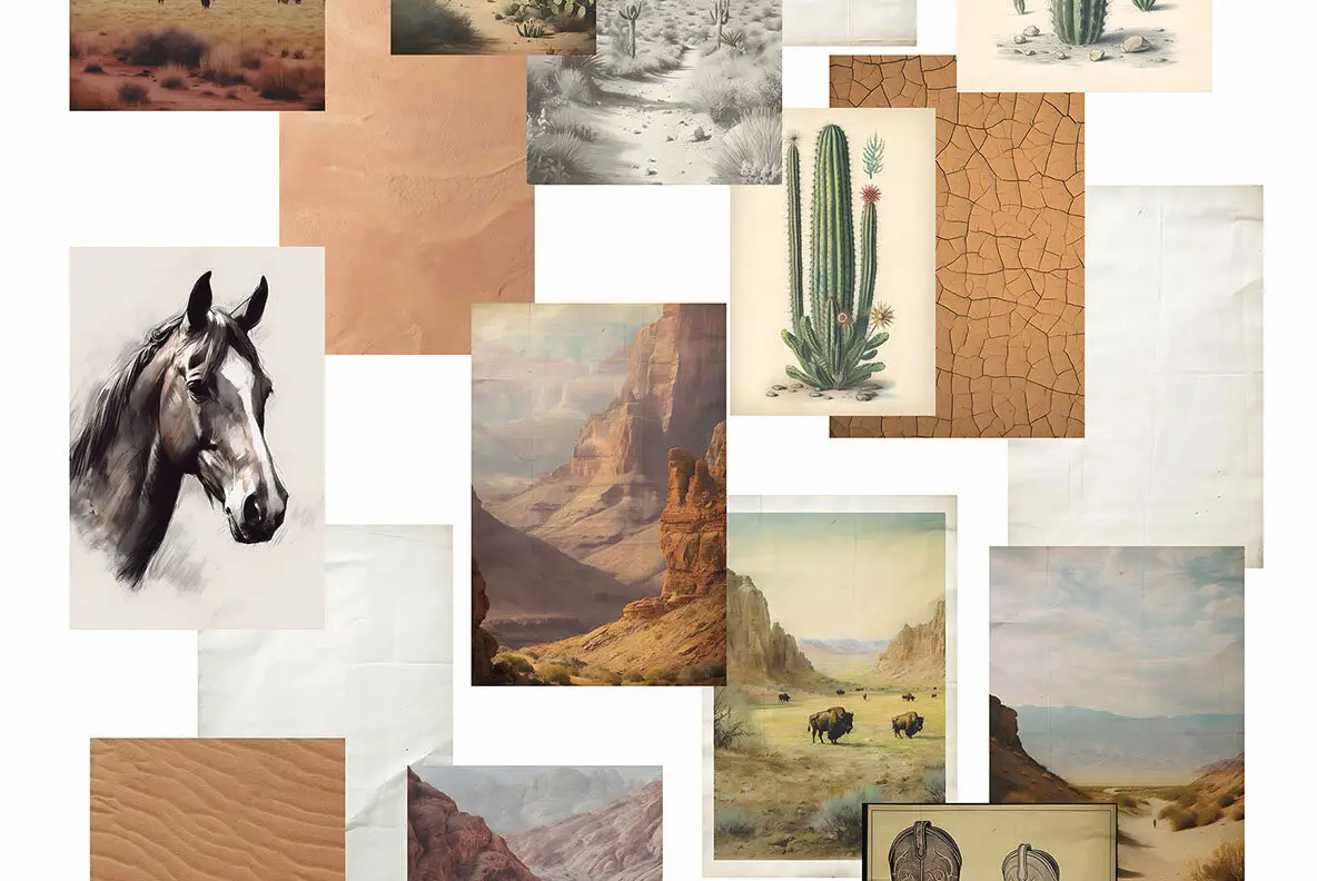 Wild West Watercolor Western Collection Graphics - YouWorkForThem