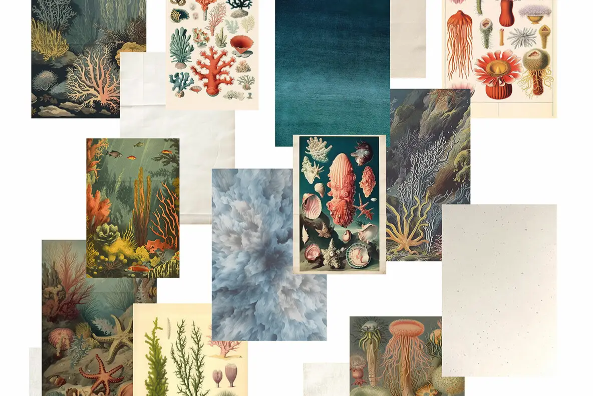 Underwater Watercolor Ocean Collection Graphics - YouWorkForThem
