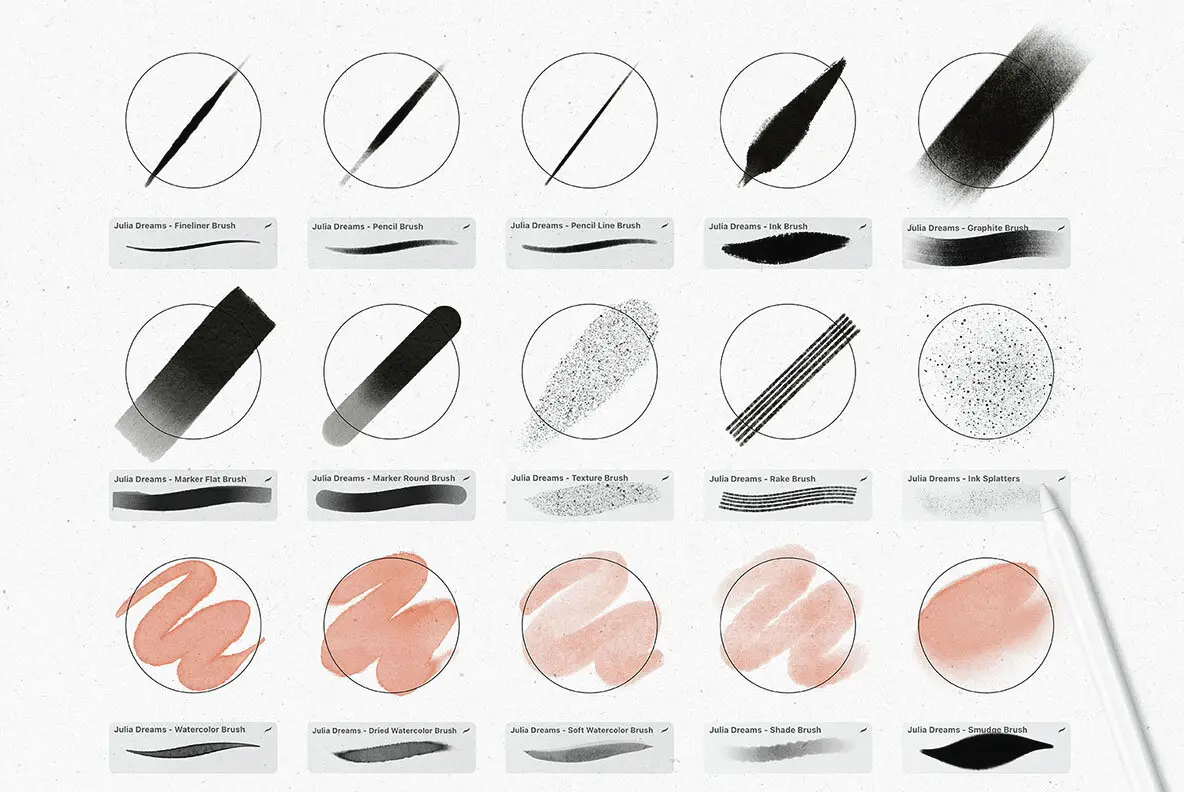 Sketchbook Procreate Brushes Mixed Media - YouWorkForThem Sketchbook Procreate Brushes Mixed Media - YouWorkForThem