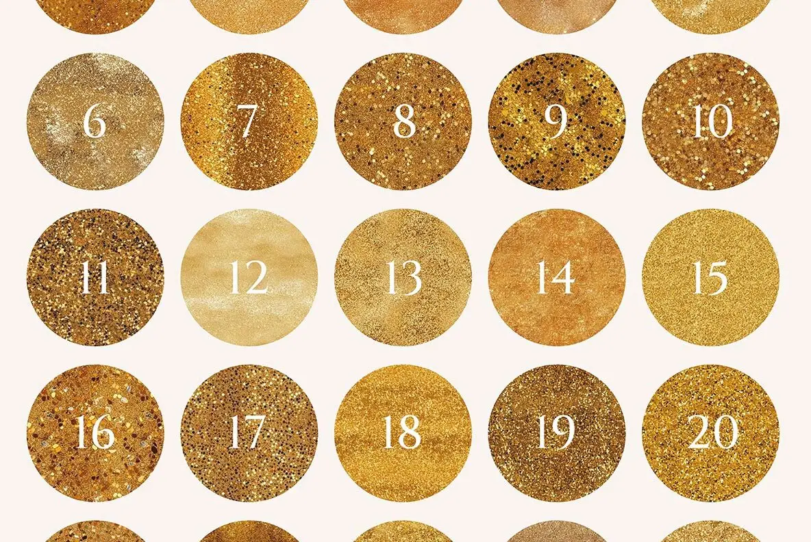 Golden Glitz Textures Gold Foil Graphics - YouWorkForThem