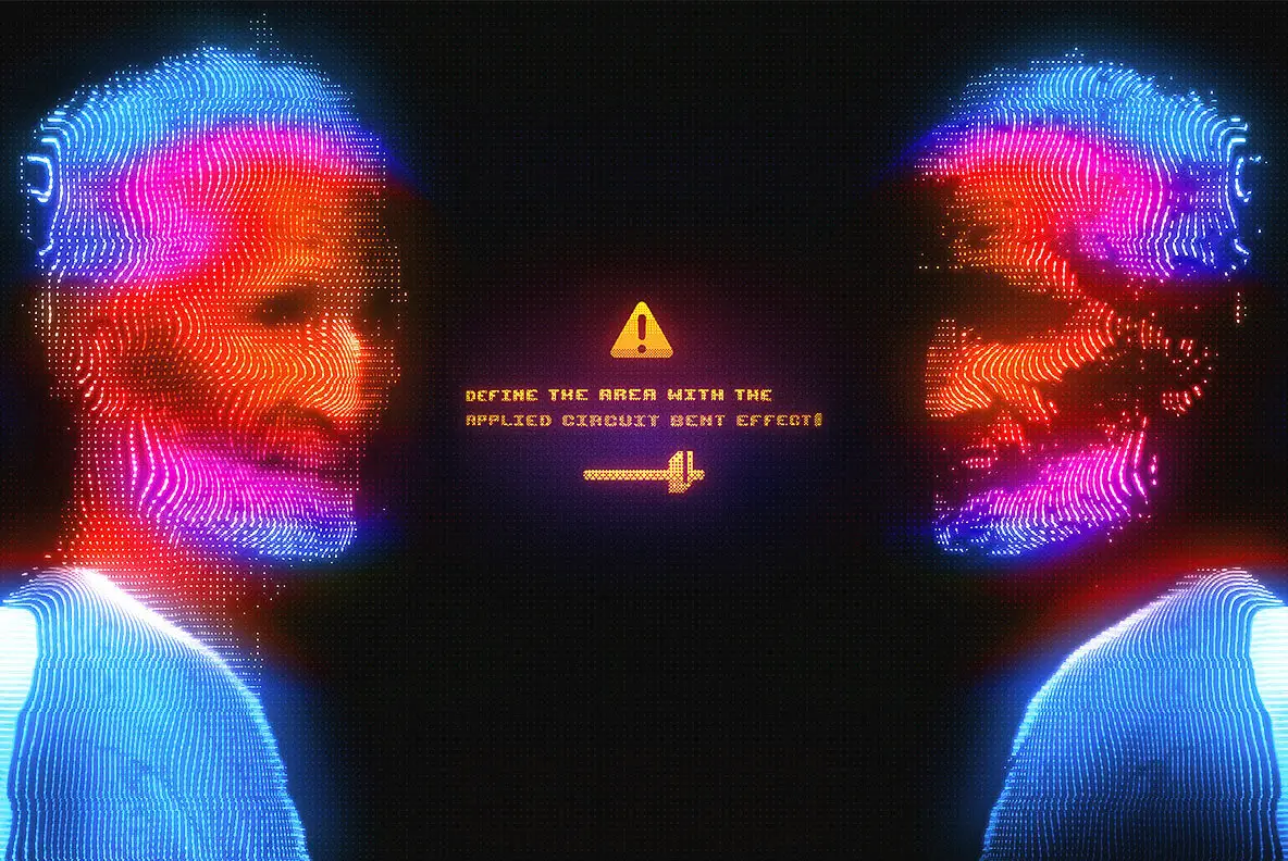 Circuit Bent Machine - Photoshop Action - YouWorkForThem