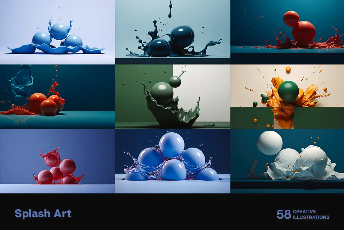 Splash Art Abstract - YouWorkForThem