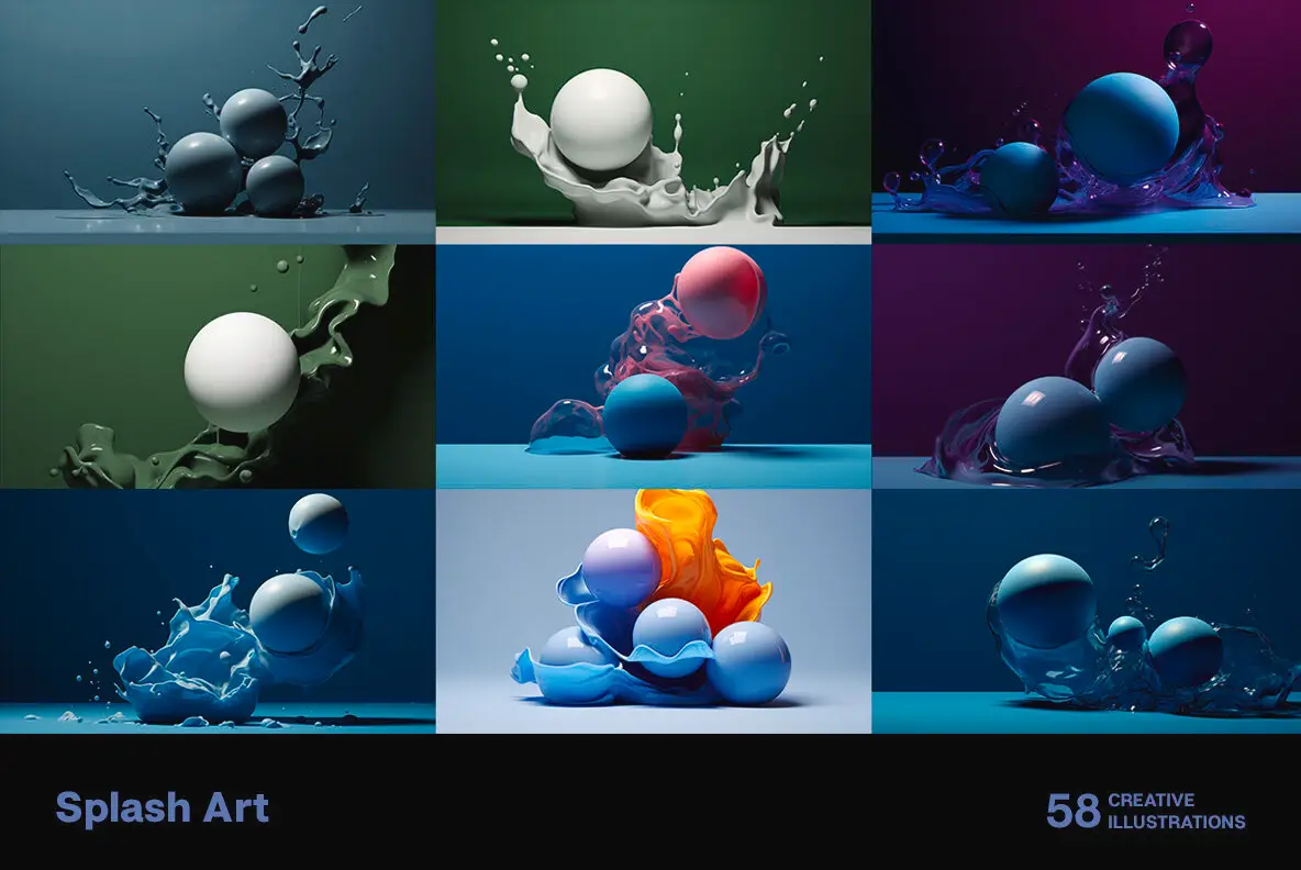 Splash Art Abstract - YouWorkForThem