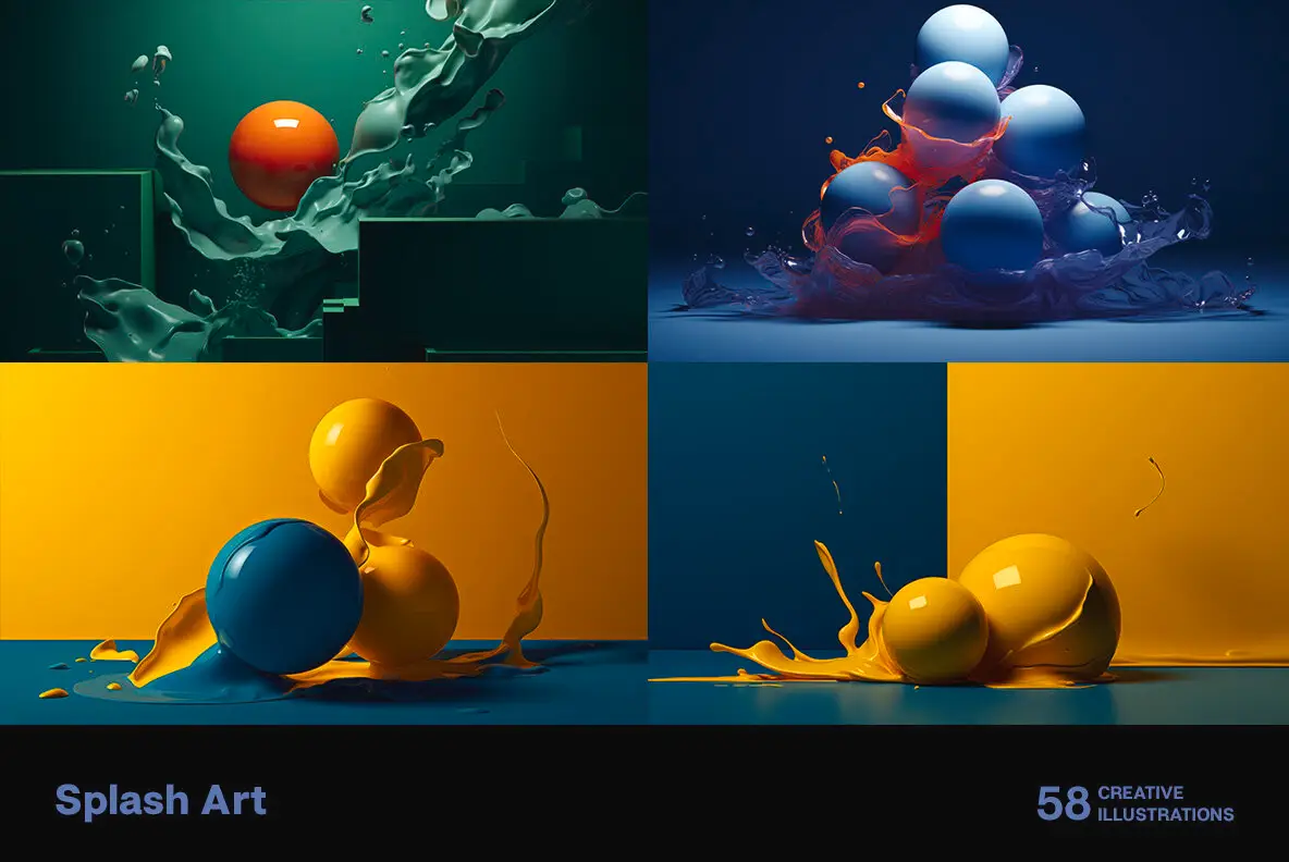 Splash Art Abstract - YouWorkForThem