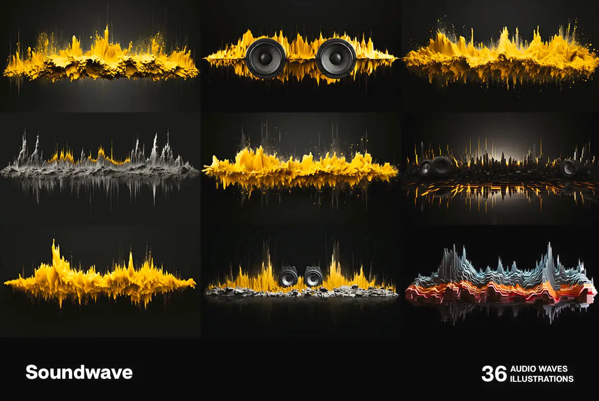 Sound waves Graphics - YouWorkForThem
