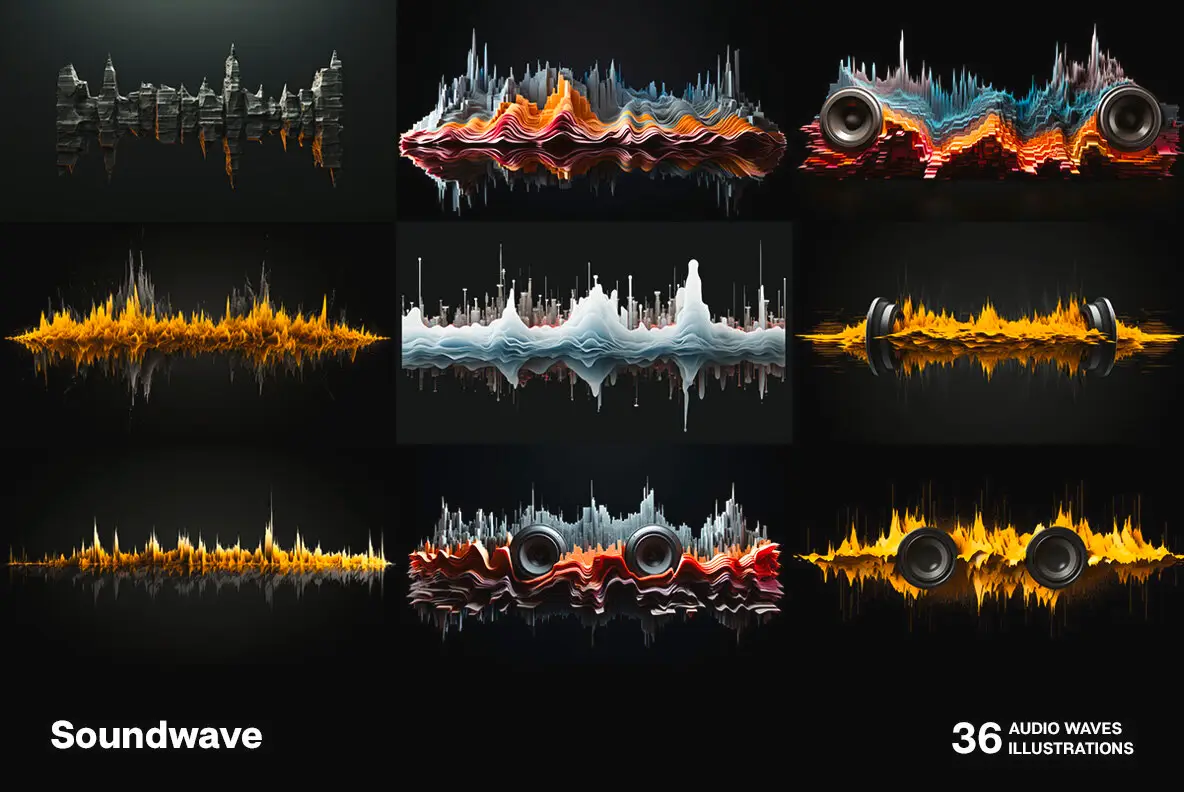 Sound waves Graphics - YouWorkForThem